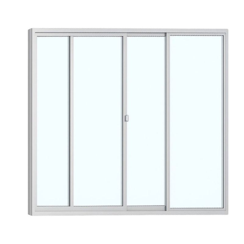 Janela de Correr 2 Folhas sem Grade Alumínio Brilhante Lider | Obramax